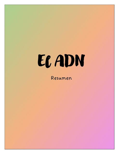 El ADN | HIGIEA_LEK | uDocz
