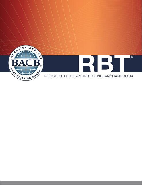 Examen Final RBT therapy | uDocz