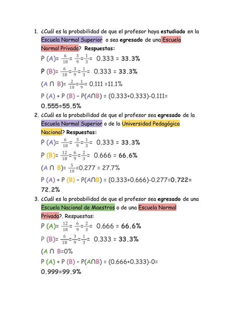 Ejercicios de Probabilidad | Mar.Med | uDocz