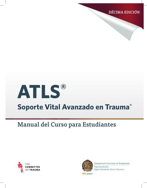 ATLS Soprote vital avanzado en Trauma | Cass Perlen | uDocz