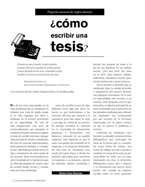 Como Hacer Una Tesis | JOSEPH agramonte | uDocz