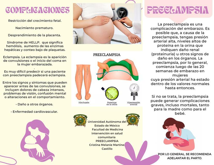 Folleto Preeclampsia Melanie Martinez Udocz