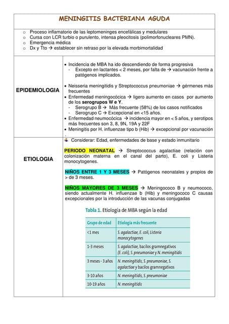 Meningitis Bacteriana Aguda | ADA MORA | uDocz