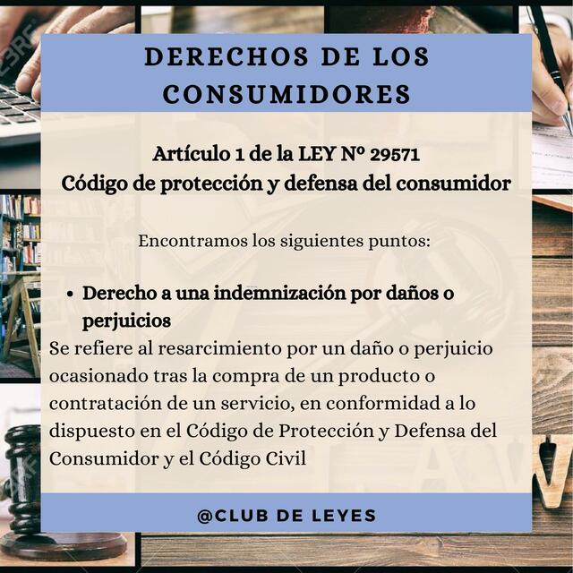 Derecho de los consumidores - Derecho a una indemnización | Club de leyes | uDocz