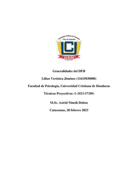 Generalidades del DFH | Lilian Jimenez | uDocz