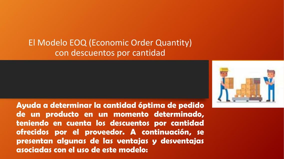 El Modelo EOQ Economic Order Quantity | Narcisa Carrillo Sanchez | uDocz