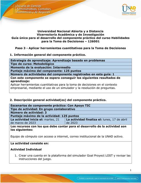 Componente práctico. Prácticas simuladas | Laura Angélica Duarte | uDocz