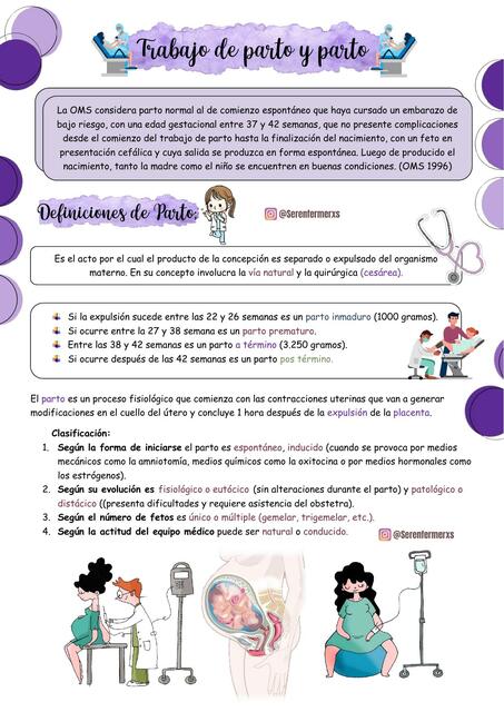 Trabajo de parto y cesárea | uDocz