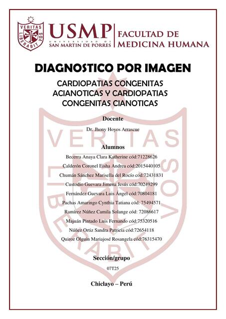 Cardiopatías Congénitas Acianoticas Y Cardiopatías Congénitas