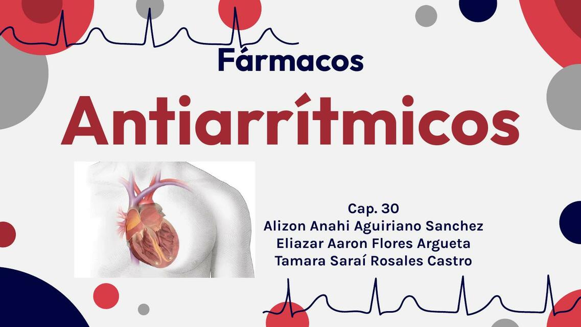 Fármacos Antiarrítmicos Rubén Rosales Udocz