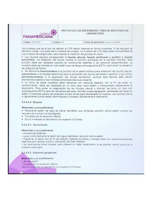 Toma De Muestra De Laboratorio 2 | Enfermero Isaias Rivas | uDocz