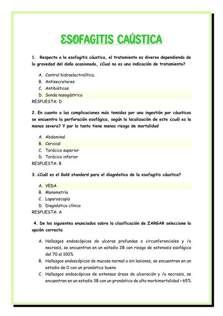 Esofagitis caústica | Lilibeth Zambrano | uDocz