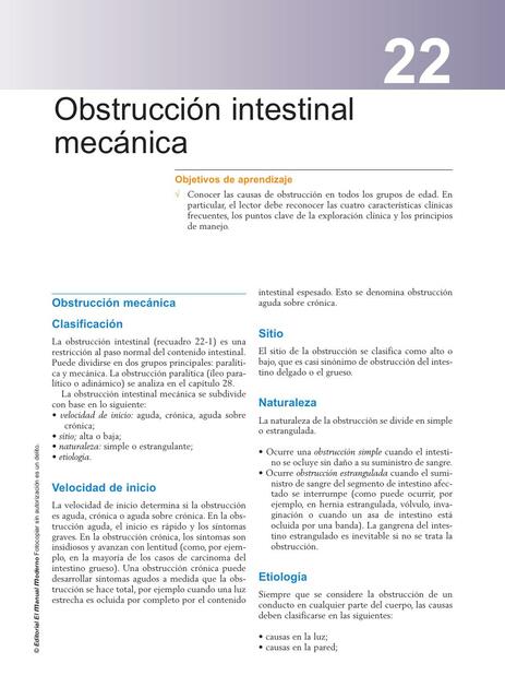 Obstrucción intestinal cirugia | Lilibeth Zambrano | uDocz
