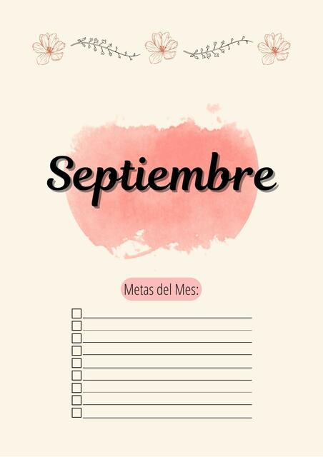 Planner Septiembre | HemoStudent | uDocz