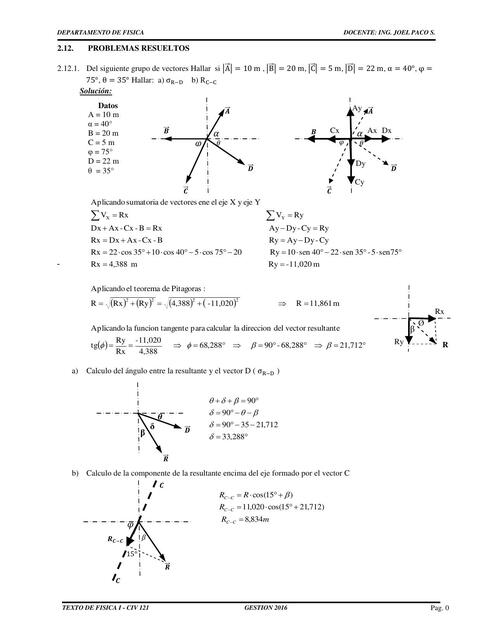 Ejercicios vectores | Jhon Condori | uDocz