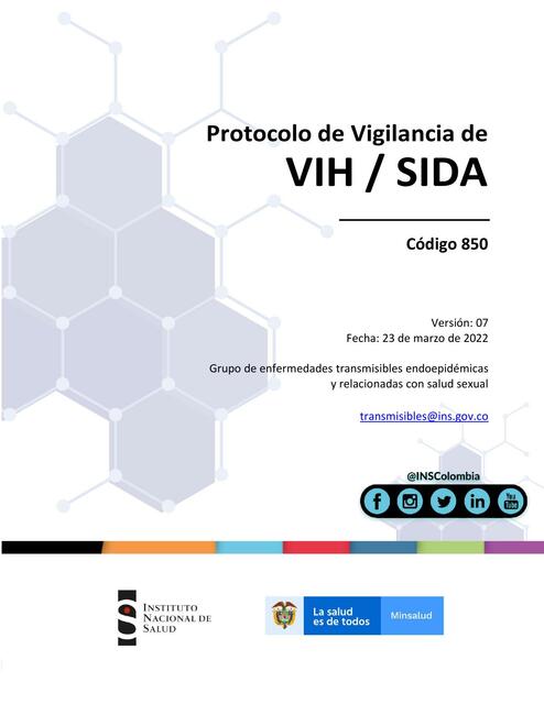 Protocolo de Vigilancia de VIH / SIDA | María patricia Perez martinez ...