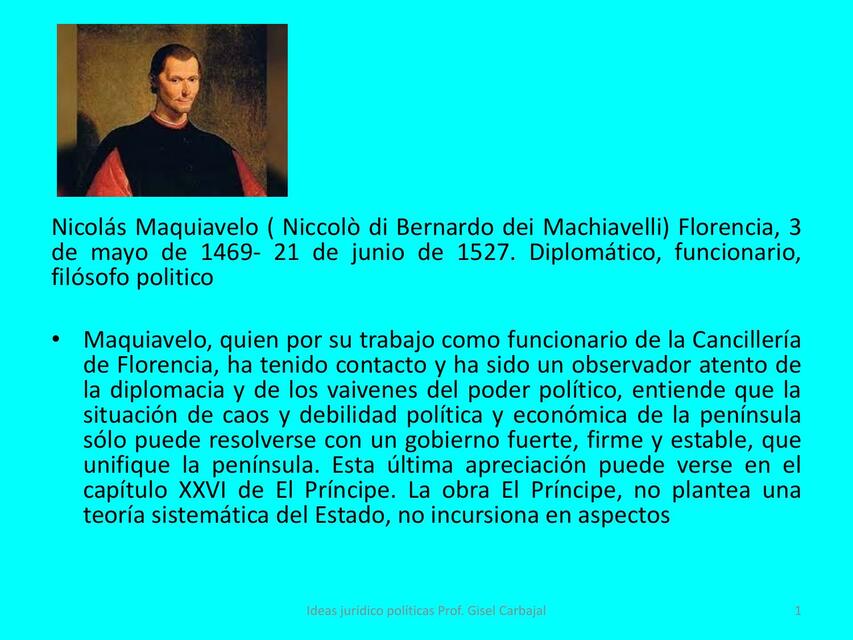 Nicolás Maquiavelo | samira flores | uDocz