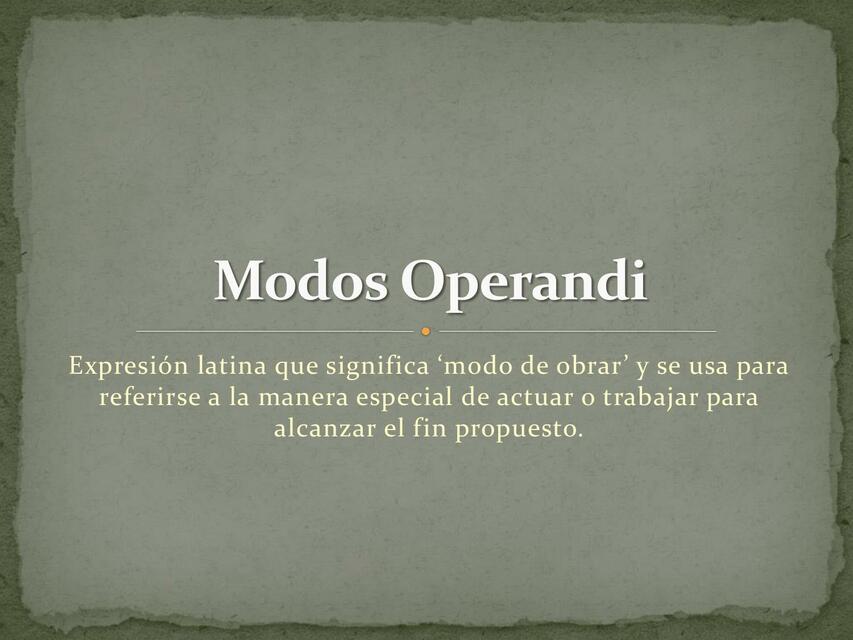 Modos Operandi | Carlos Reyes | uDocz