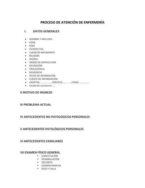 Proceso De Atención De Enfermería Rene Quispe Soliz Udocz
