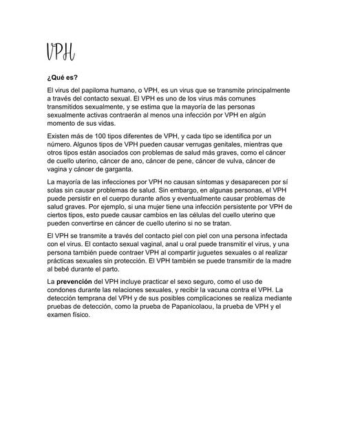 VPH | María jose Oñate | uDocz