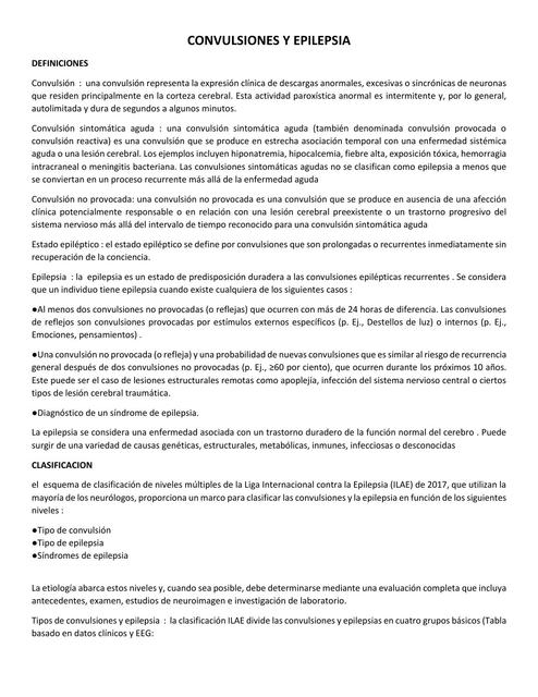 Flashcards de Convulsiones y epilepsias | Por Enfermería | uDocz