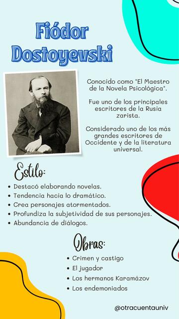 Fiódor Dostoyevski | Otra Cuenta Universitaria | uDocz
