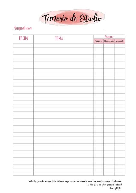 Temario de Estudio | Queen.bee | uDocz