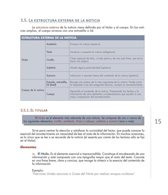 Estructura de una Noticia | elestudiante20 | uDocz