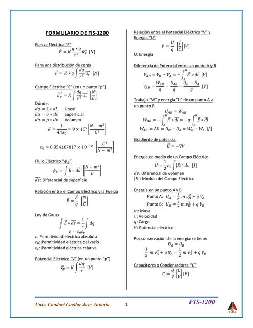 Formulario de FIS-1200 | jose cabrera | uDocz