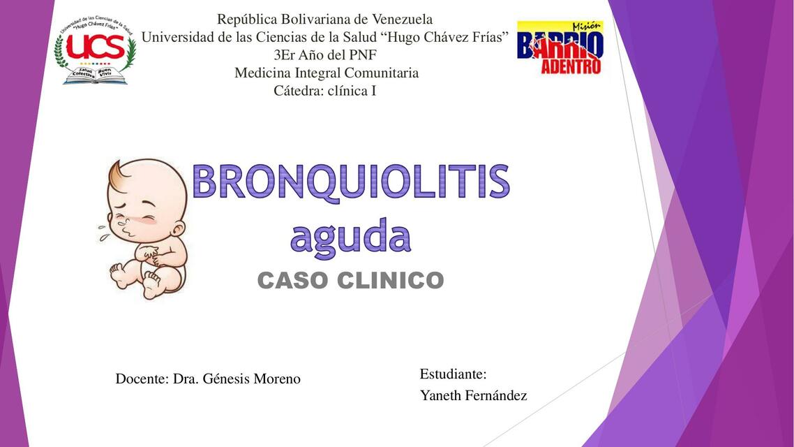 Bronquiolitis Aguda | Yaneth Fernandez | uDocz