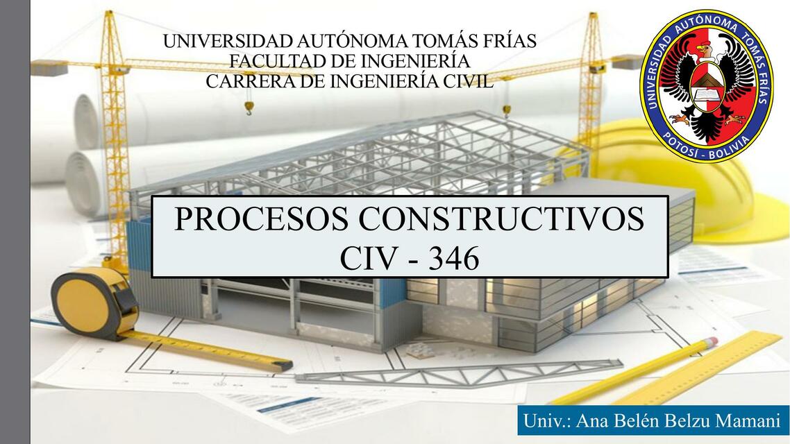 Procesos Constructivos: Instalación de Agua Potable | CCINGENIERIACC | uDocz