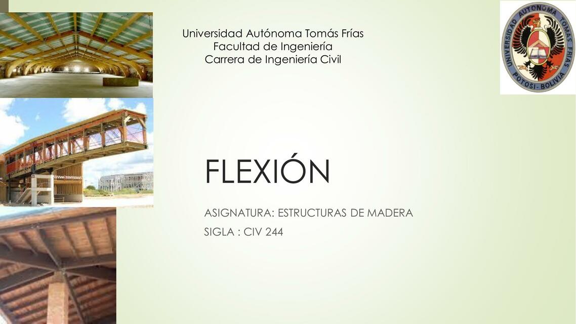 Estructuras de Madera Flexión | CCINGENIERIACC | uDocz