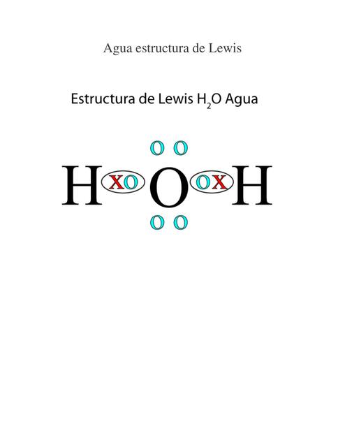 Agua estructura de Lewis | Química para estudiantes | uDocz