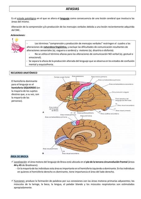 Afasias | Samanta Millet | uDocz
