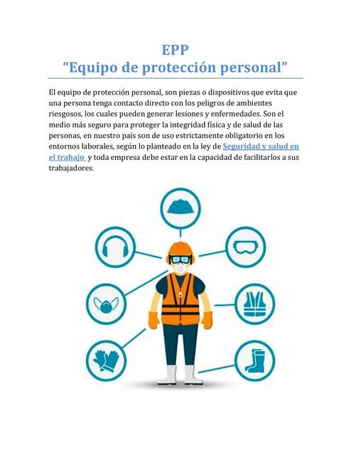 EPP en Salud Ocupacional | Maria Fernanda | uDocz