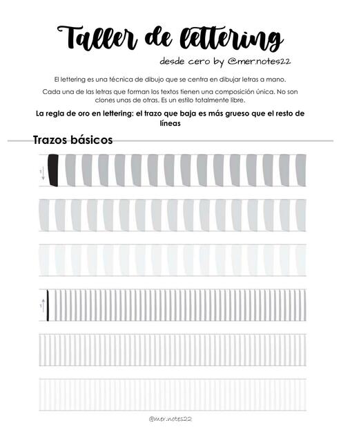Taller Lettering Desde Cero | @mer.notes22 | uDocz