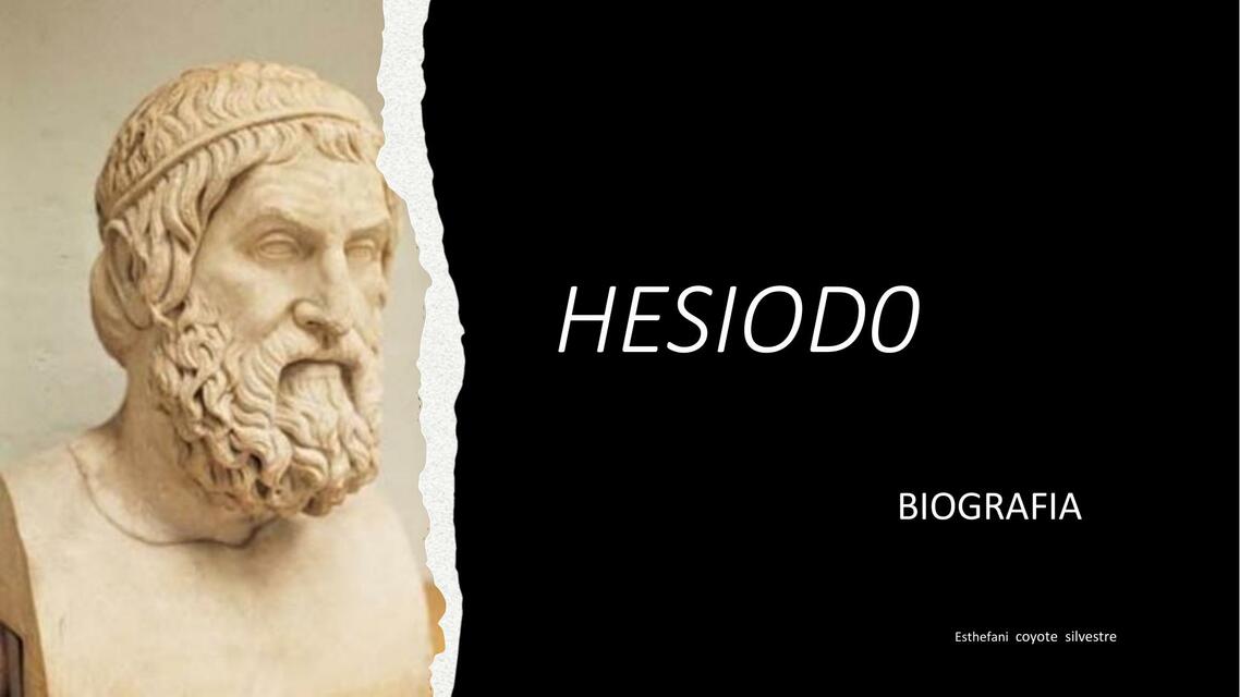 Resúmenes de Hesíodo | Descarga apuntes de Hesíodo