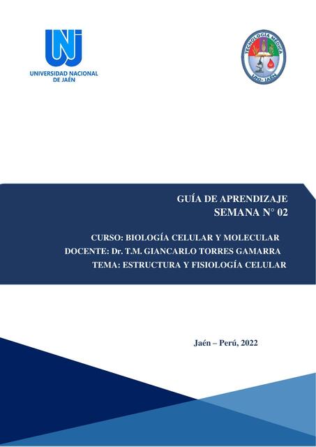 Estructura y Fisiología Celular | javier troyes | uDocz