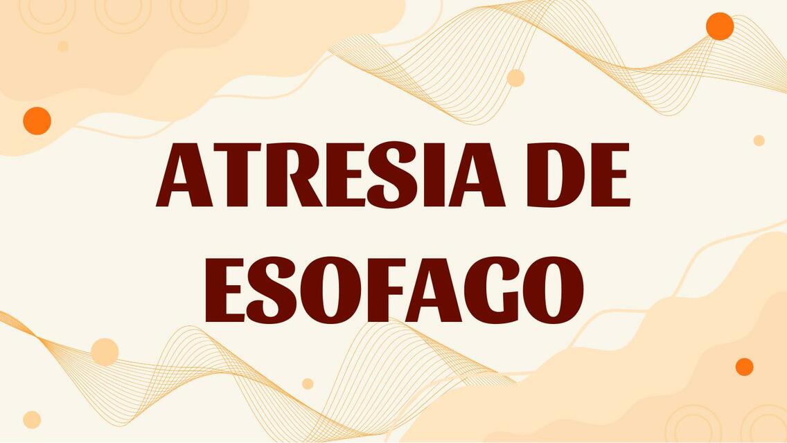 Atresia De Esófago | Lupita | uDocz