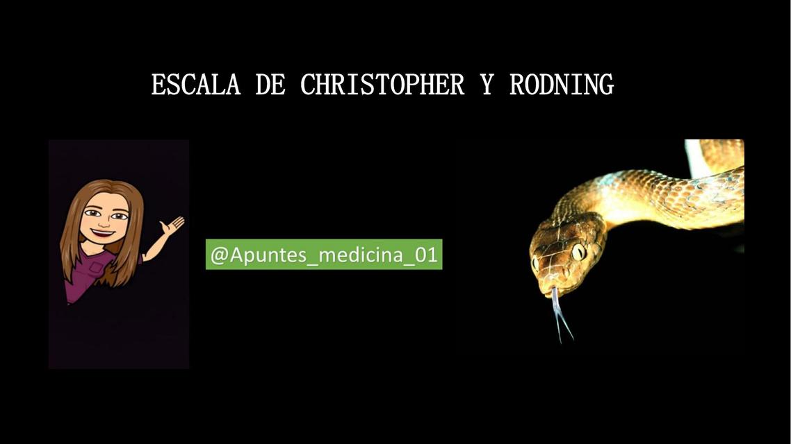Escala de intoxicacion de serpiente | alejandra fernandez mercado | uDocz
