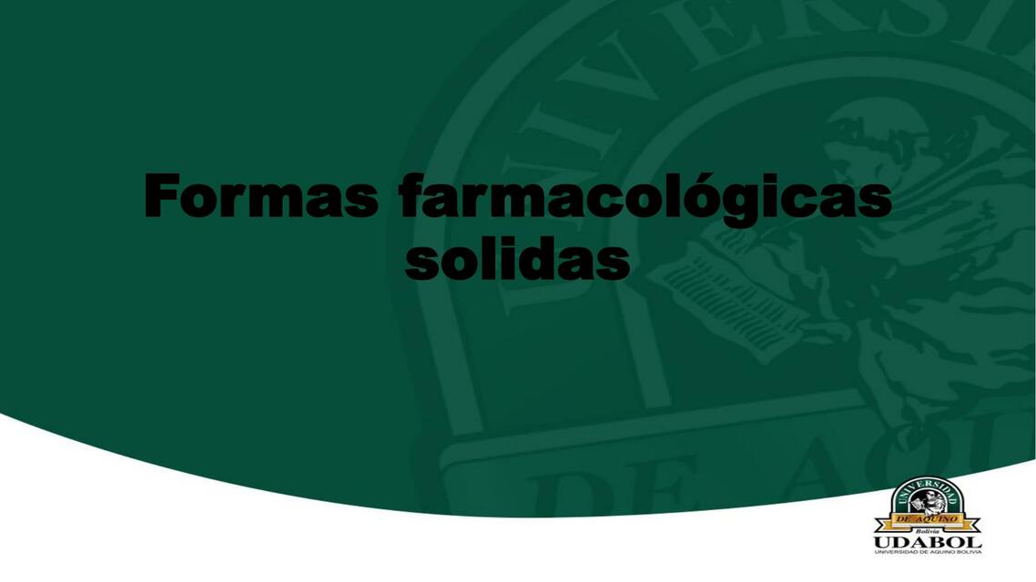 Resúmenes de Fármacos sólidos | Descarga apuntes de Fármacos sólidos