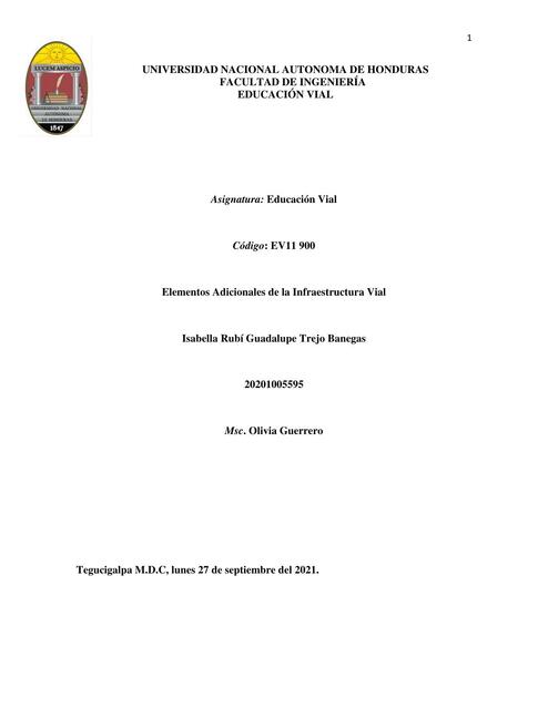 Elementos adicionales sobre la infraestructura vial | Isabella Trejo ...