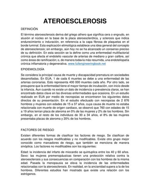Ateroesclerosis | META | uDocz