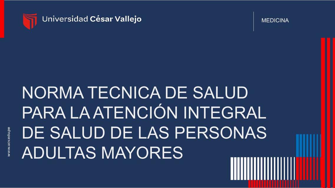 Norma Técnica De Salud Para La Atención Integral De Personas Adultas
