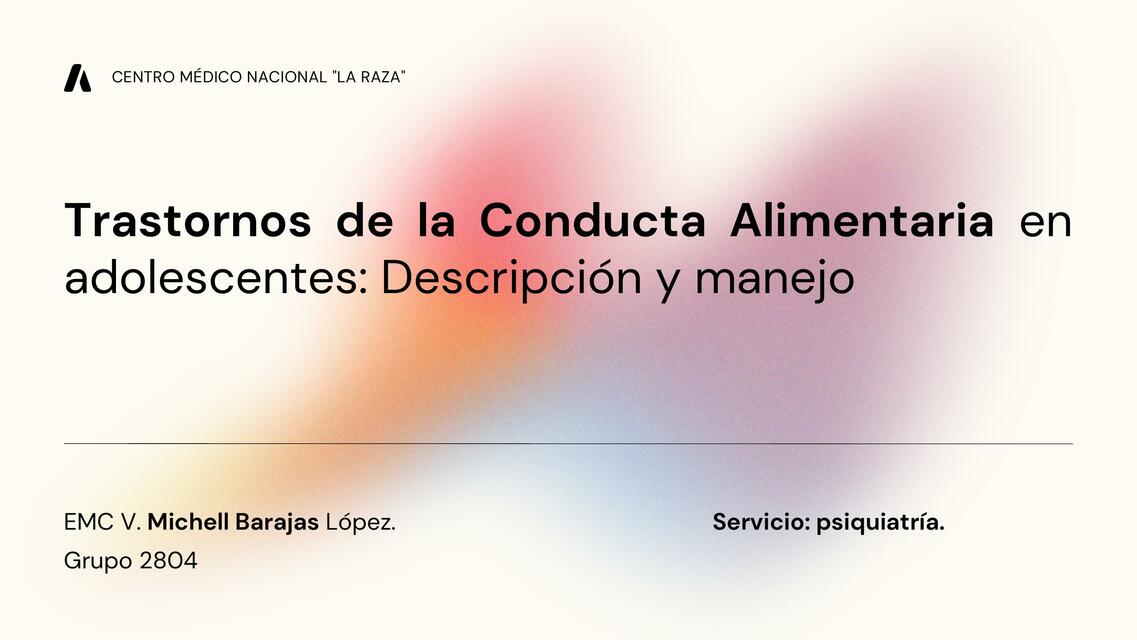 Trastorno de la Conducta Alimentaria en Adolescentes | Valeria Michell ...