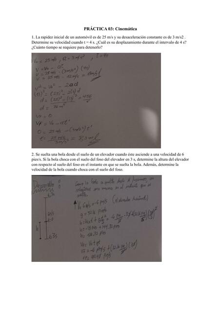 Práctica 03: Cinemática | Aaron Temoche | uDocz