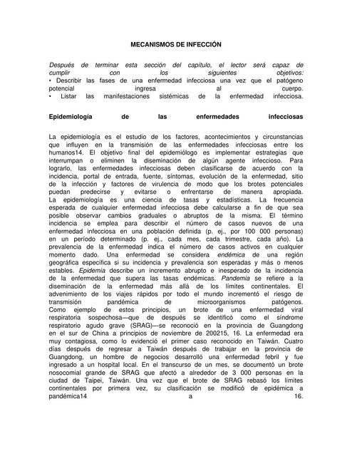 Mecanismos De Infección | META | uDocz