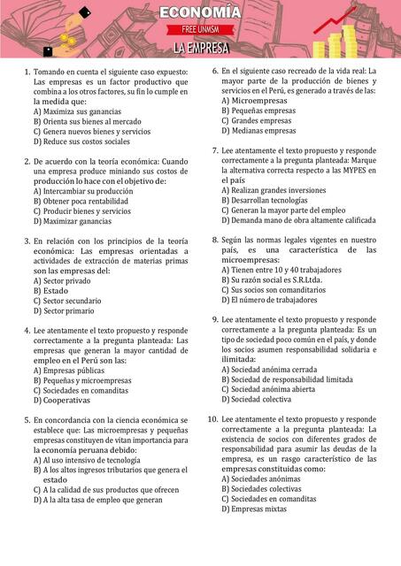 La empresa- economía | MSVT | uDocz