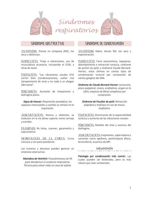 Resumen Grandes Síndromes