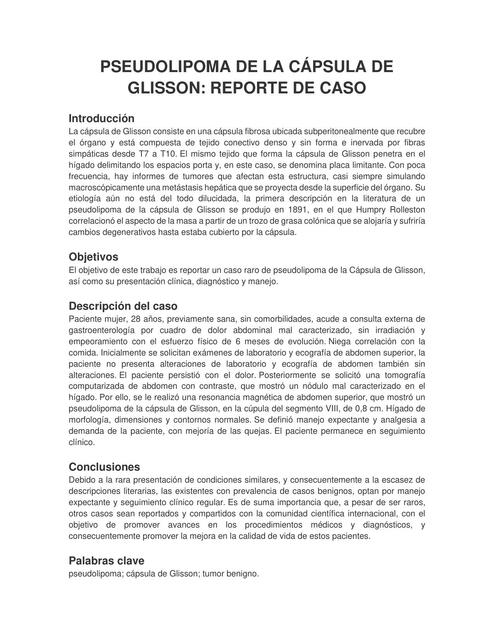Cápsula de Glisson | apuntesmedicos1 | uDocz